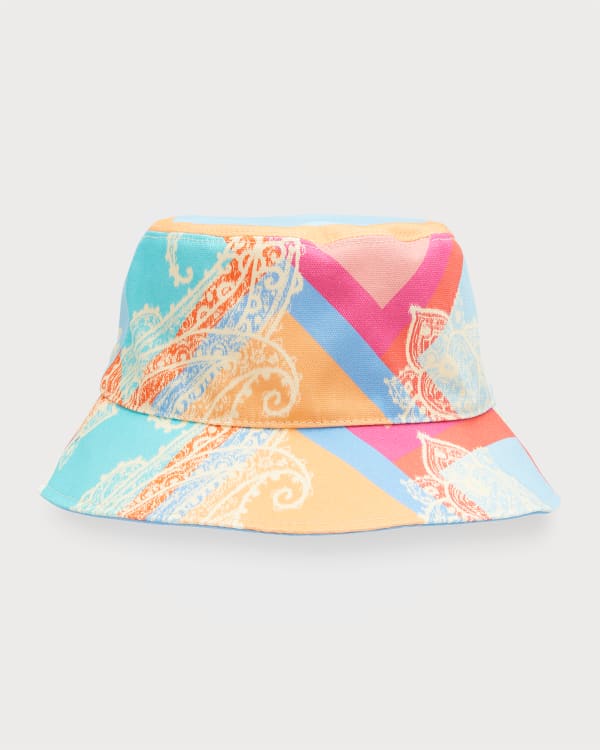 Jacquemus Le Bob Gadjo Multi-Color Bucket Hat | Neiman Marcus