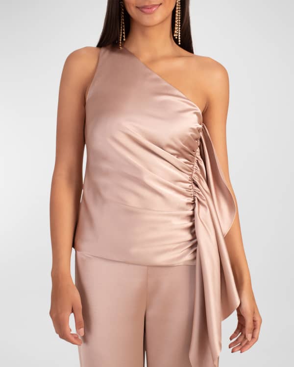Acler Watford Draped One-Shoulder Top | Neiman Marcus