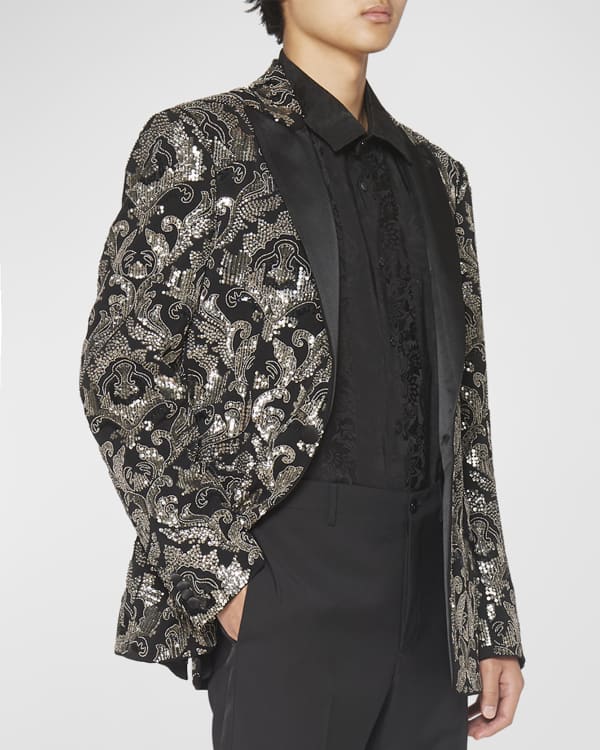 Versace Men's Baroque Tuxedo Jacket | Neiman Marcus