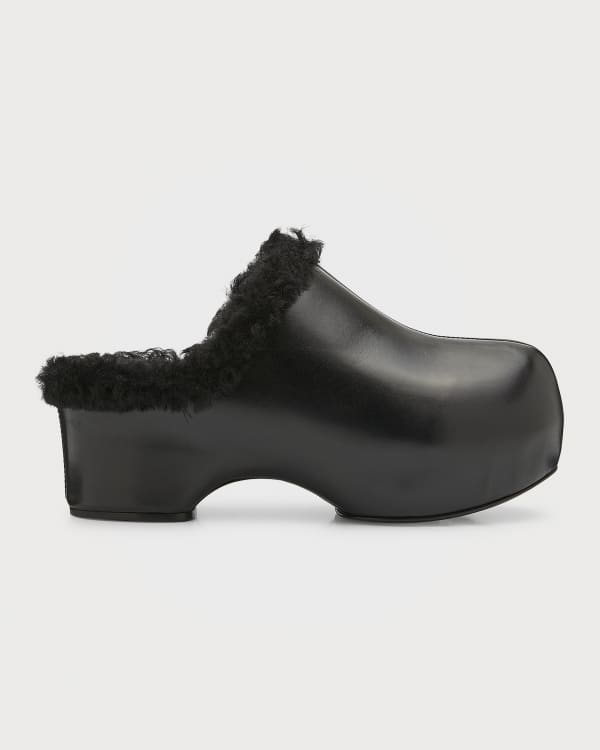 Givenchy G Calfskin Mule Clogs | Neiman Marcus