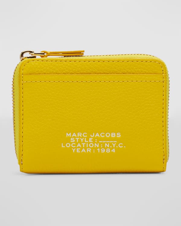 Marc Jacobs The Slim 84 Croc-Embossed Zip Around Wallet | Neiman Marcus