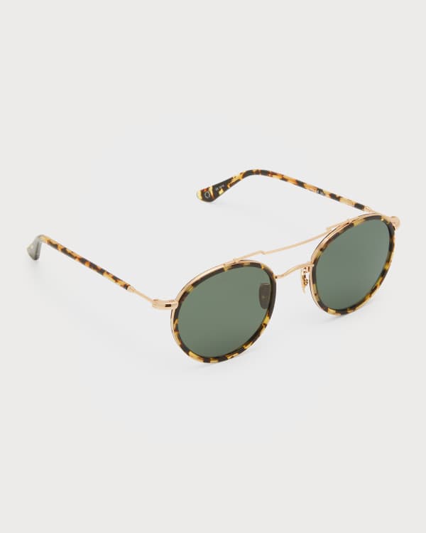 Versace Men's Medusa Metal Aviator Sunglasses | Neiman Marcus