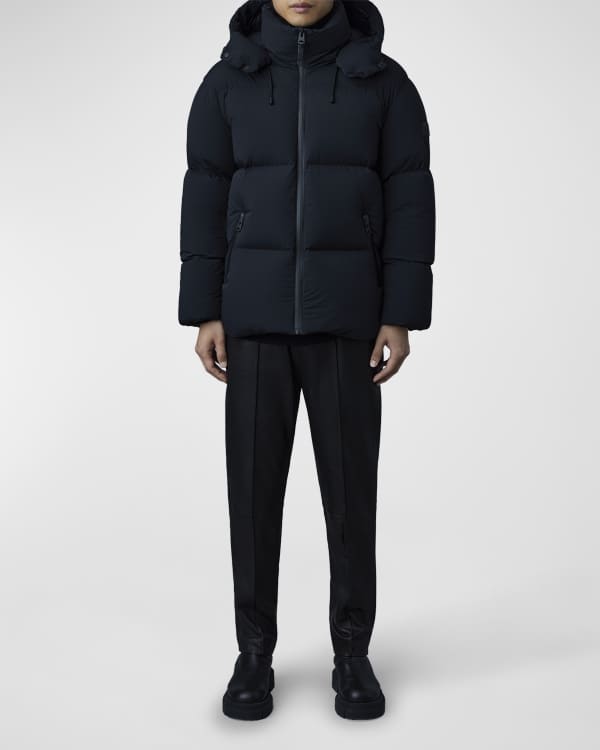 Mackage Men's Kent Recycled Light Down Ombre Puffer Jacket | Neiman Marcus