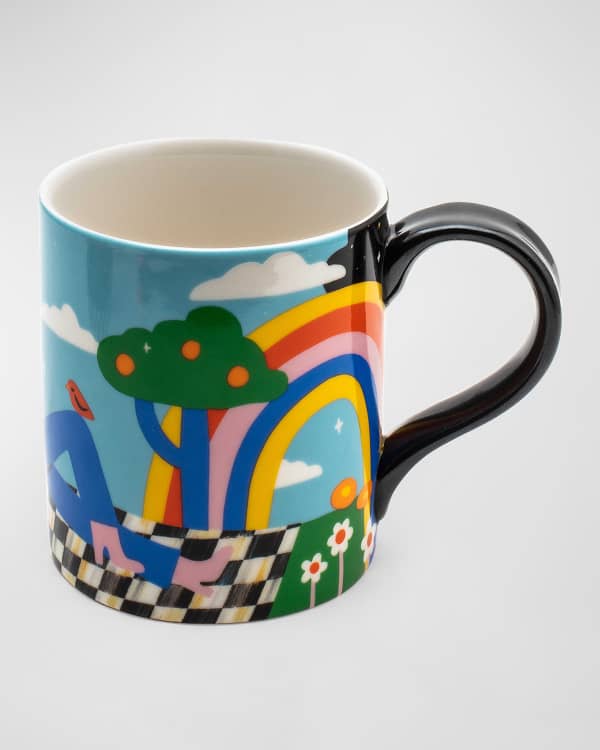 MacKenzie-Childs Hippy Potter Artist Mug | Neiman Marcus