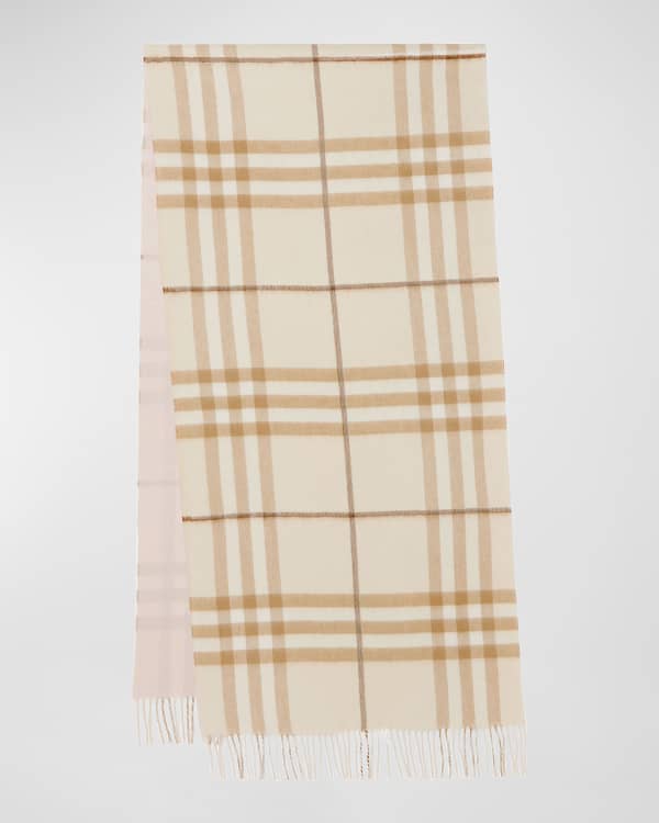 Burberry Pixelated Check Cashmere Scarf | Neiman Marcus