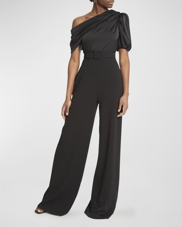 Likely Yara Tailored One-Shoulder Jumpsuit | Neiman Marcus