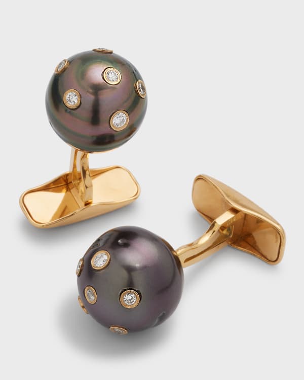 Jan Leslie Men's Koi Fish Mother-of-Pearl Cufflinks | Neiman Marcus