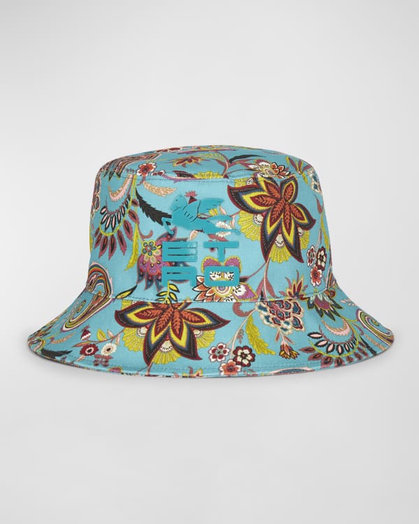 Versace Men's La Greca Logo Bucket Hat | Neiman Marcus