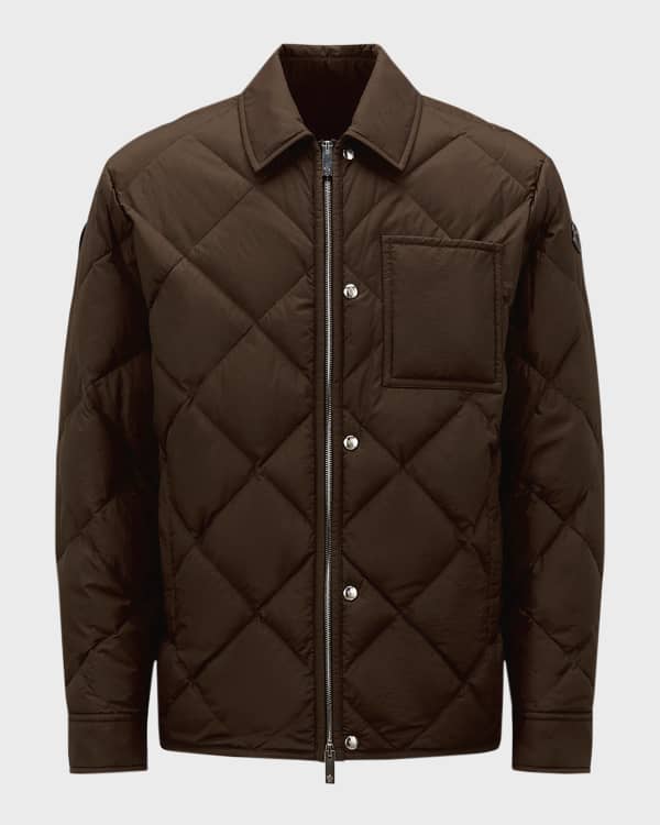 Moose Knuckles Men's Strivers Row Monogram Puffer Jacket | Neiman Marcus