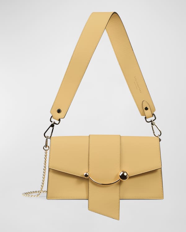 STRATHBERRY Crescent Flap Leather Shoulder Bag | Neiman Marcus