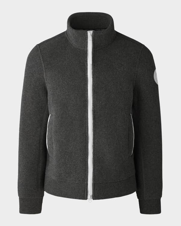 Canada Goose Men's Hybridge Knit Zip-Front Jacket | Neiman Marcus