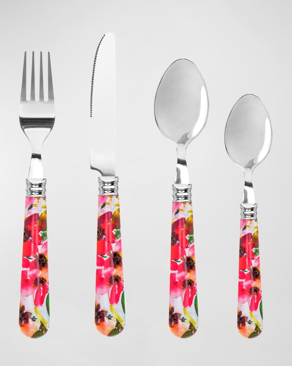 Godinger 20-Piece Stainless Steel Butterfly Flatware Set | Neiman Marcus