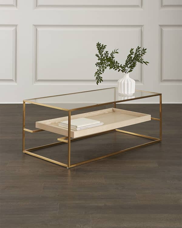 Bernhardt Linea Pedestal Coffee Table | Neiman Marcus