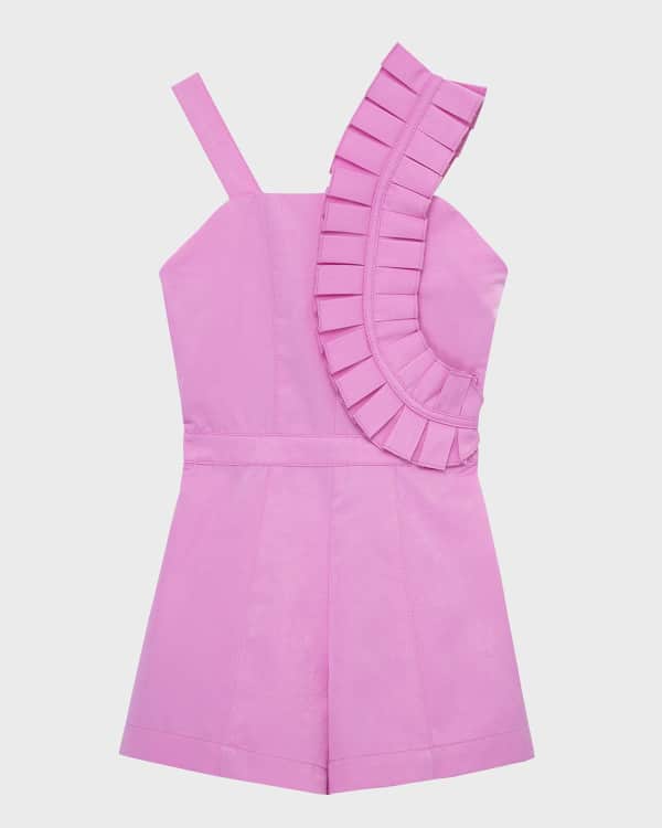 Habitual Girl's Tie Dye Utility Romper, Size 7-16 | Neiman Marcus