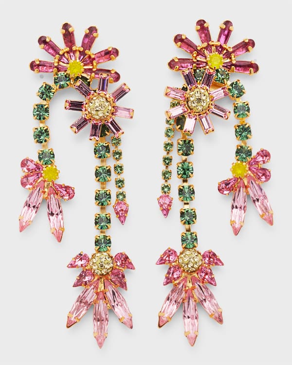 Elizabeth Cole Lila Crystal Drop Earrings | Neiman Marcus