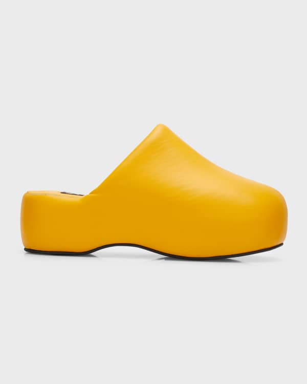 Simon Miller Bubble Vegan Leather Slide Clogs | Neiman Marcus
