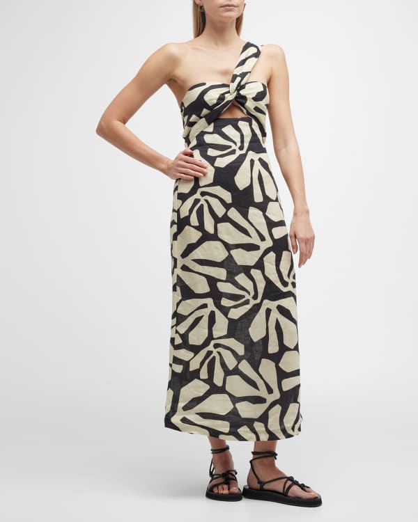 Cara Cara Mimi Off-Shoulder Midi Dress | Neiman Marcus