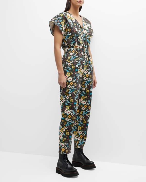 MOTHER The Racer Denim Jumpsuit | Neiman Marcus