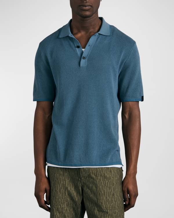 Rag & Bone Men's Solid Loopback Polo Shirt | Neiman Marcus