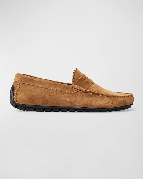 Loro Piana Men's Sea-Sail Walk Suede Boat Shoes | Neiman Marcus