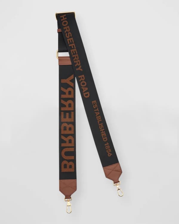 Burberry Logo Web Shoulder Strap | Neiman Marcus