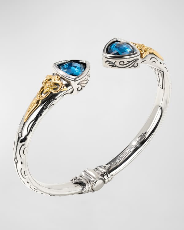 Konstantino 18k Gold Blue Spinel Bracelet | Neiman Marcus
