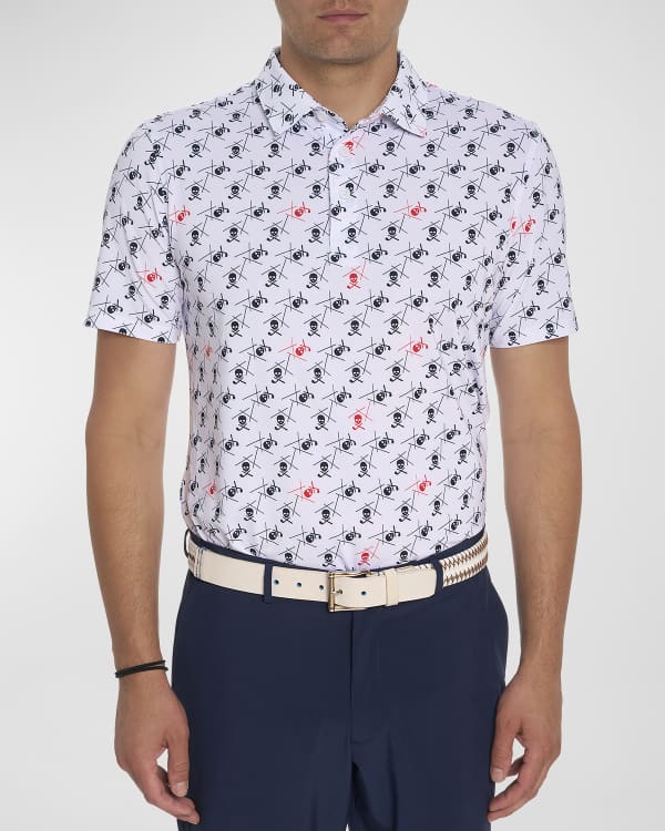Robert Graham Men's Constellation Performance Polo Shirt | Neiman Marcus