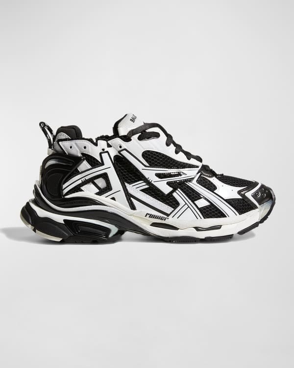 Balenciaga Men's Runner Cage Mesh Sneakers, Noir | Neiman Marcus