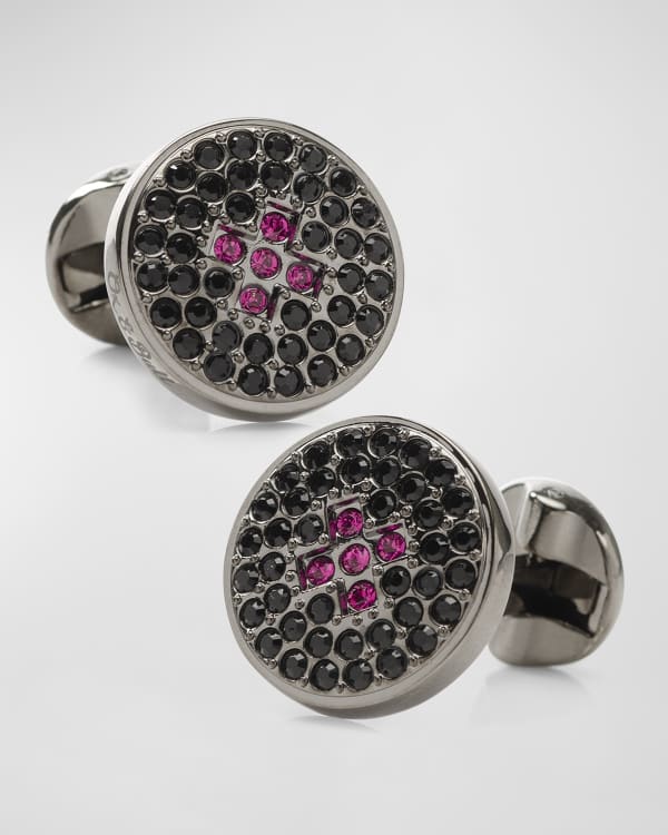 Cufflinks Inc. Men's Round Amethyst Cufflinks | Neiman Marcus