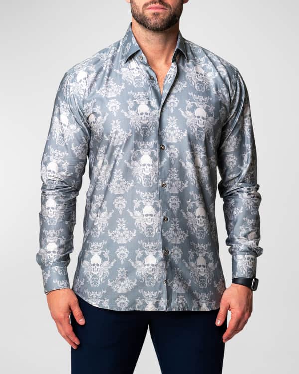 Maceoo Men's Einstein Stretch Symbol Sport Shirt | Neiman Marcus