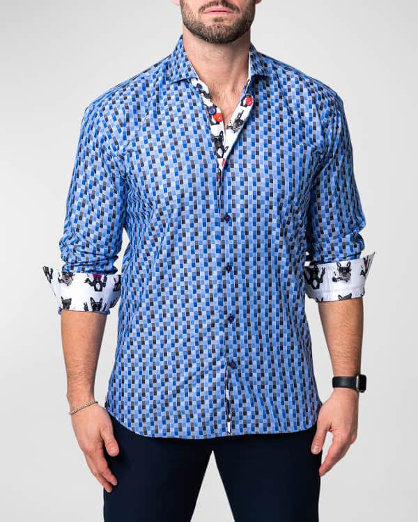 Maceoo Men's Einstein Patterned Sport Shirt | Neiman Marcus