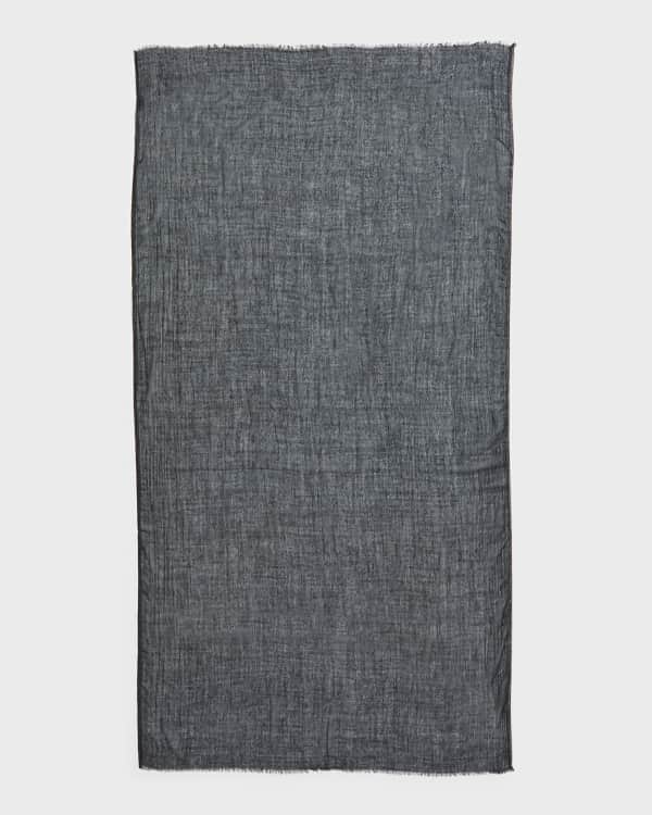 Bindya Accessories Gray Lace Cashmere & Silk Evening Wrap | Neiman Marcus