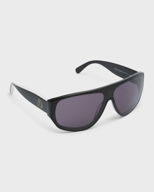 Versace Men's Medusa Oversized Shield Sunglasses | Neiman Marcus