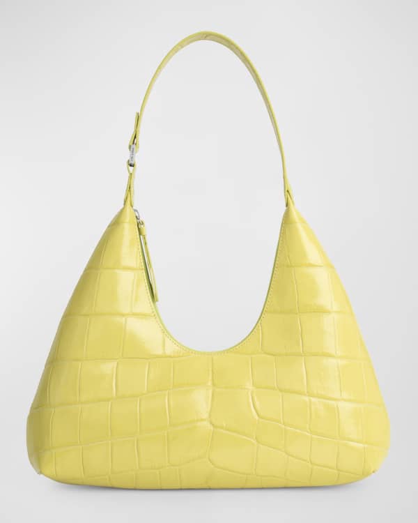 BY FAR Amber Semi-Patent Leather Shoulder Bag | Neiman Marcus