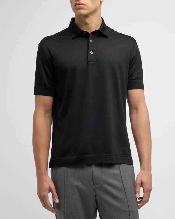Rag & Bone Men's Solid Loopback Polo Shirt | Neiman Marcus