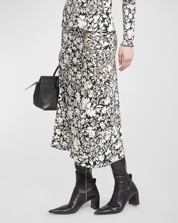 Johanna Ortiz Sea Gems Of Kerala Draped Midi Skirt | Neiman Marcus
