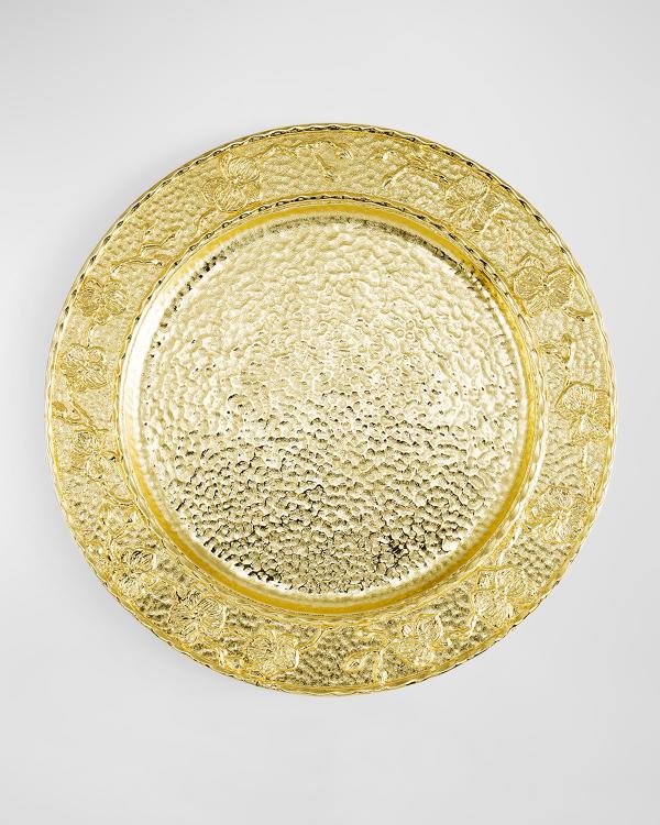 Gold Honeycomb Charger Plates