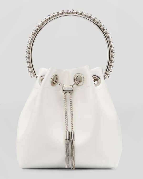 Jimmy Choo Bon Bon Crystal-Embellished Bucket Bag | Neiman Marcus
