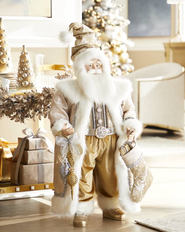 Gold Christmas Santa, 18
