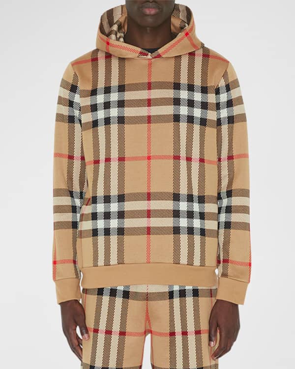 Burberry Men's EKD Monogram Loopback Hoodie | Neiman Marcus