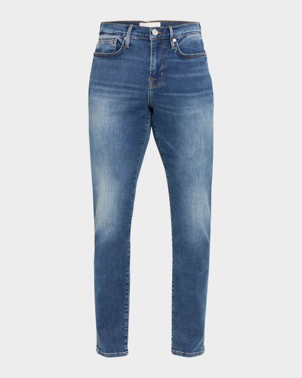 FRAME Men's Boxy Medium-Wash Jeans | Neiman Marcus
