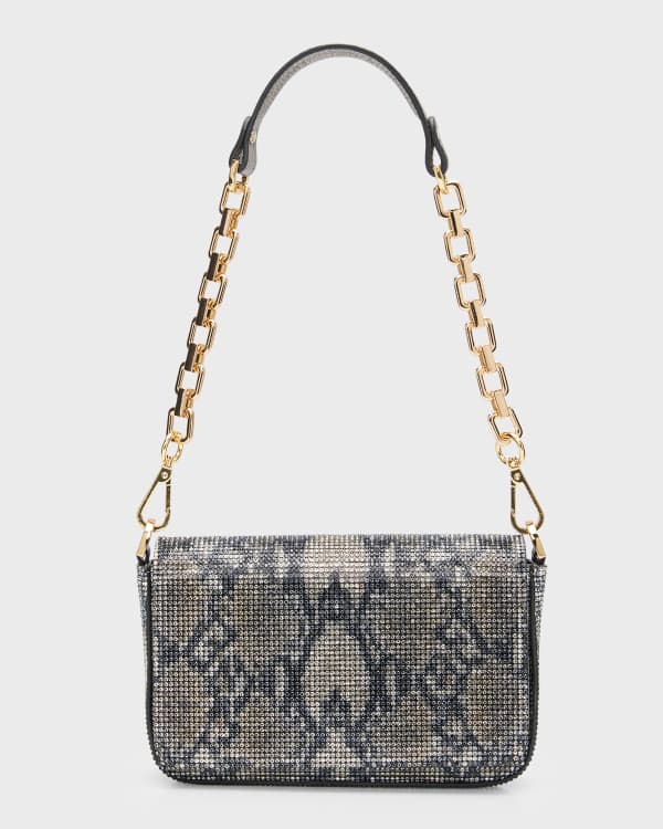 Gedebe Habibi Small Crystal Degrade Shoulder Bag | Neiman Marcus