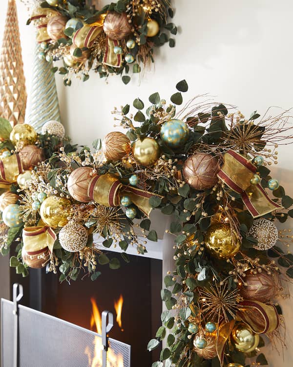 Neiman Marcus 6' Classic Christmas Pre-Lit Garland | Neiman Marcus