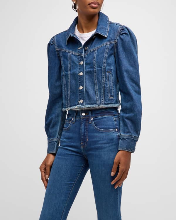 Retrofete Ada Puff-Sleeve Denim Jacket | Neiman Marcus