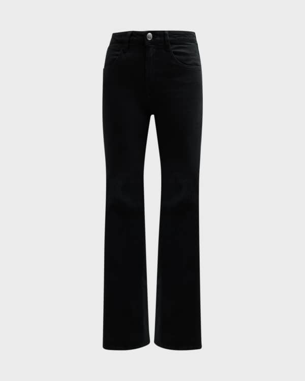 PAIGE Hourglass Macaron High-Rise Bootcut Jeans | Neiman Marcus