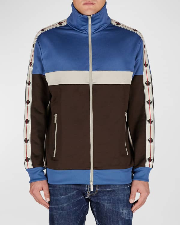 Versace Men's Greca Track Jacket | Neiman Marcus