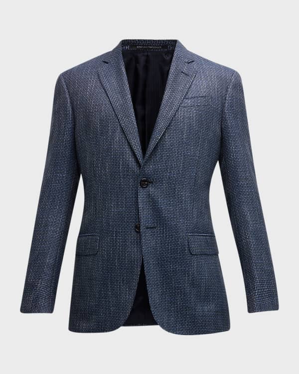 Versace Men's Greca Monogram Tuxedo Jacket | Neiman Marcus