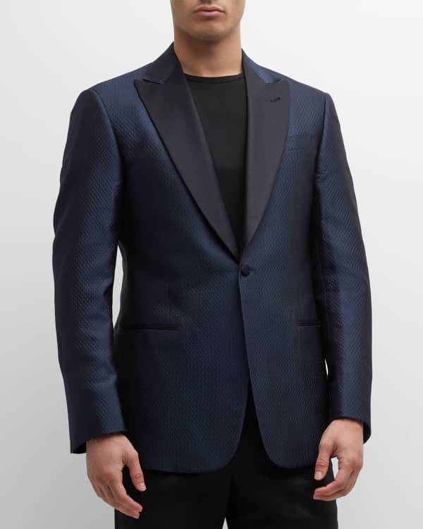 Giorgio Armani Men's Velvet Peak-Lapel Dinner Jacket | Neiman Marcus