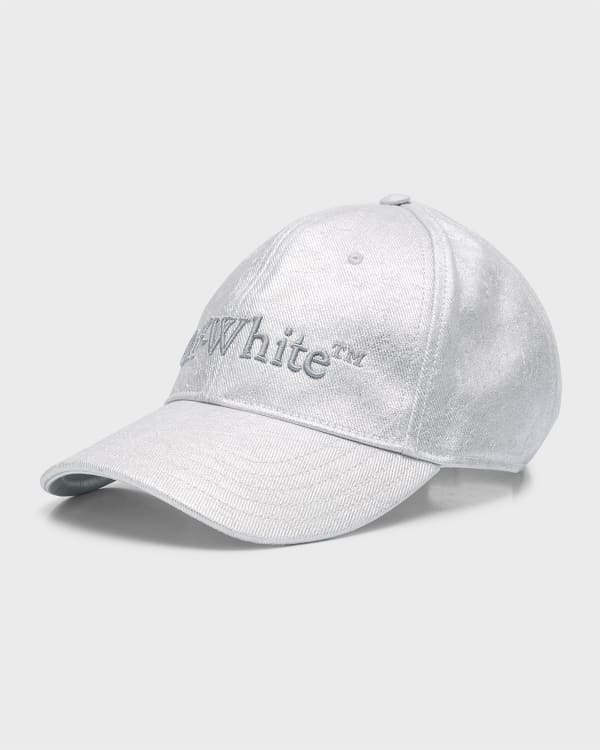 Burberry White Denim Logo Baseball Cap | Neiman Marcus