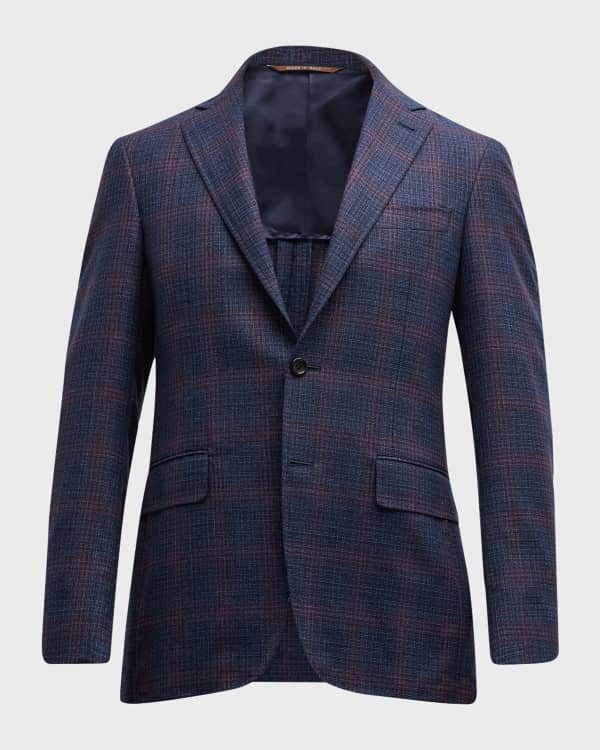 Canali Men's Melange Wool-Blend Sport Jacket | Neiman Marcus